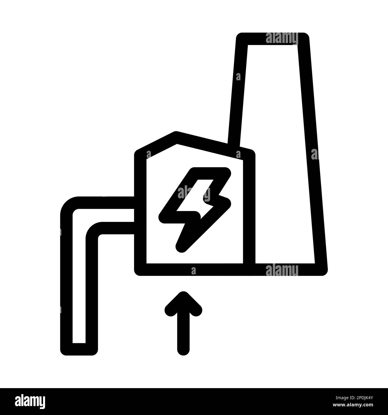 Geothermal Vector Thick Line Icon For Personal And Commercial Use Stock ...
