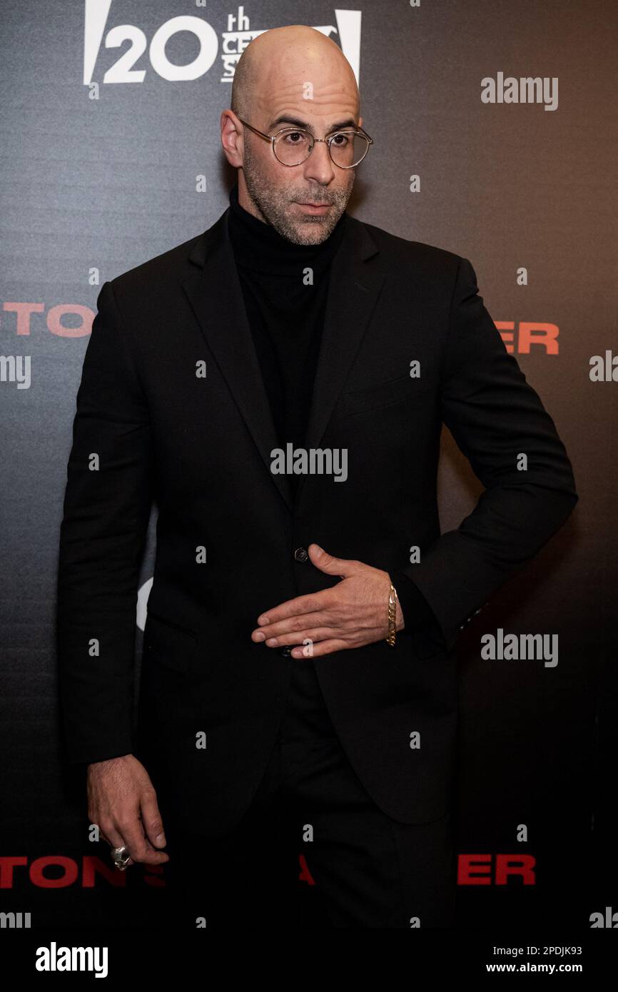 New York, USA. 14th Mar, 2023. Greg Vrotsos arrives on the red carpet ...