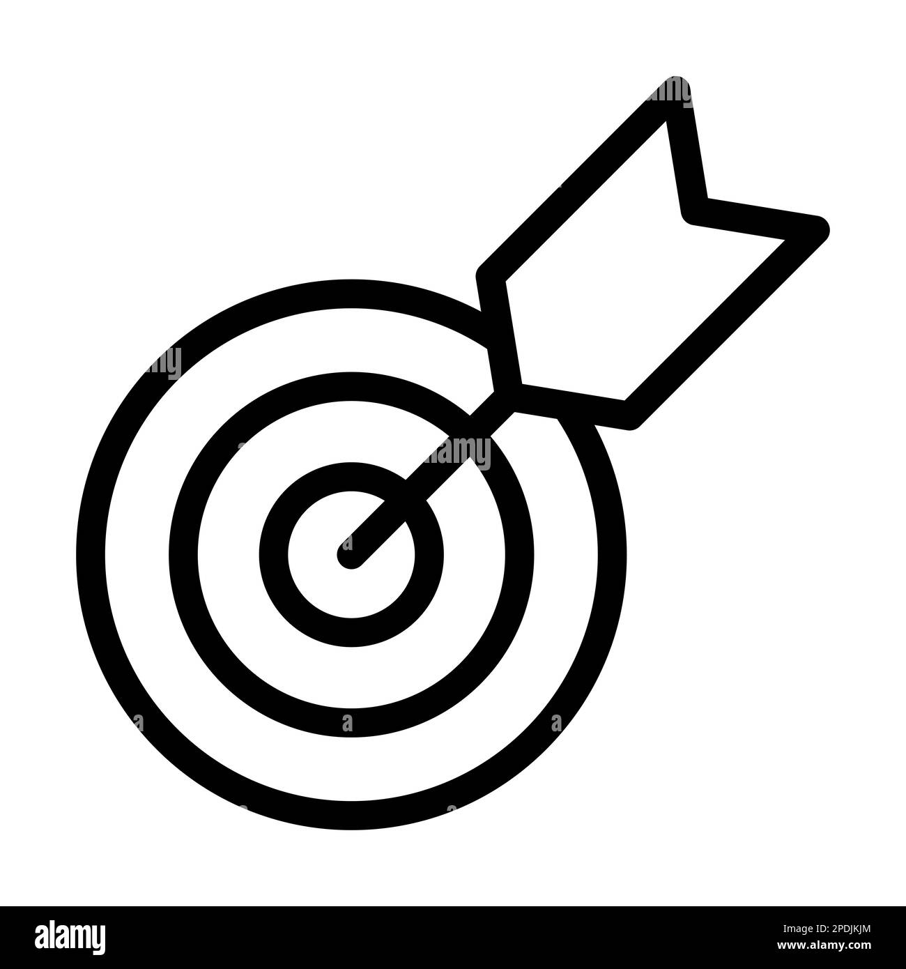 Target Vector Thick Line Icon For Personal And Commercial Use Stock Photo - Alamy