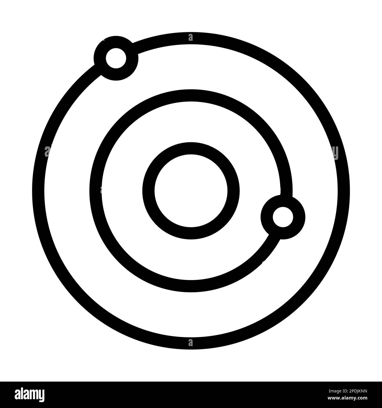 Orbit Vector Thick Line Icon For Personal And Commercial Use Stock ...
