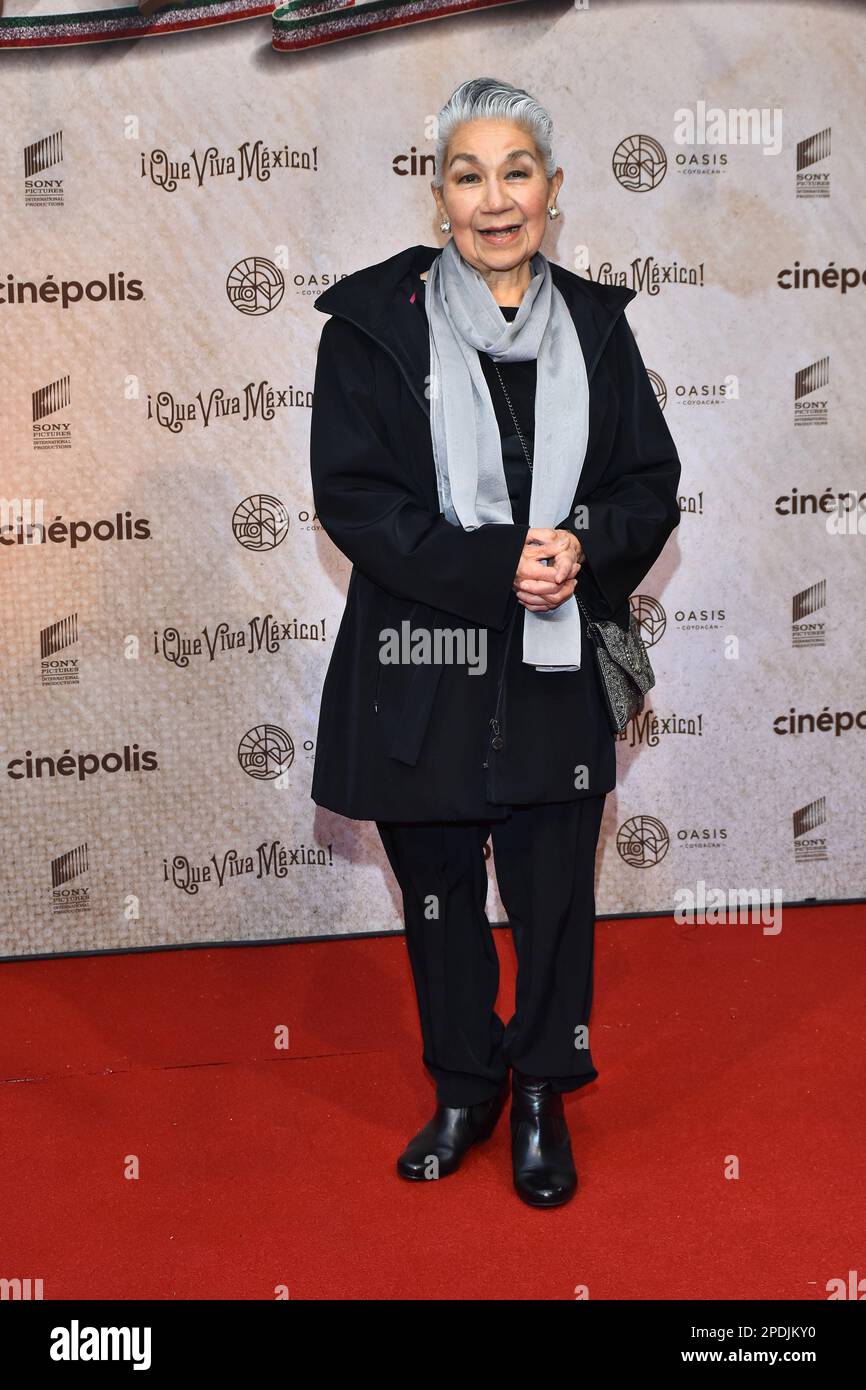 Mexico City, Mexico. 14th Mar, 2023. Actress Angelina Pelaez attends ...
