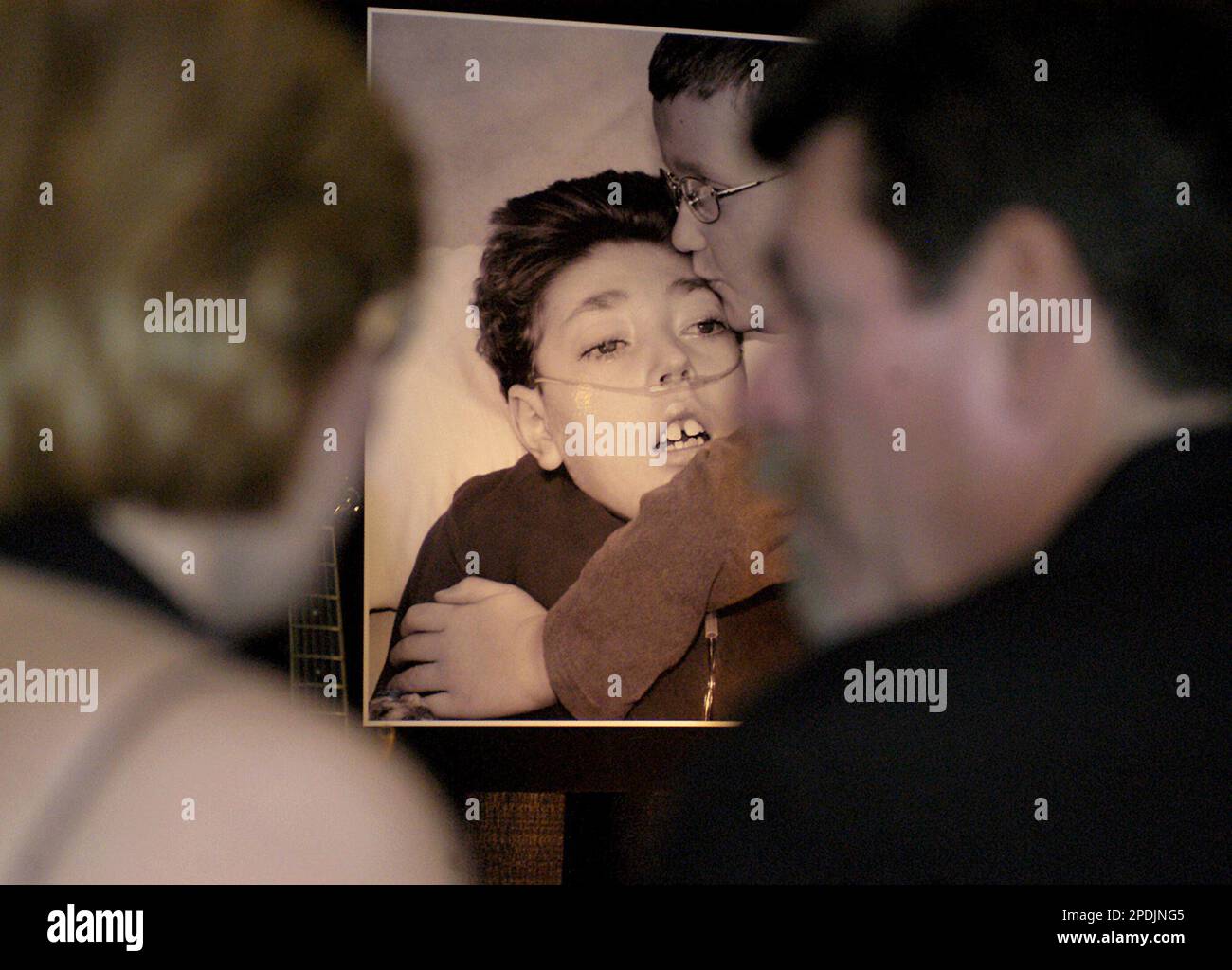 A photograph of former Buffalo Bills quarterback Jim Kelly's son Hunter ...