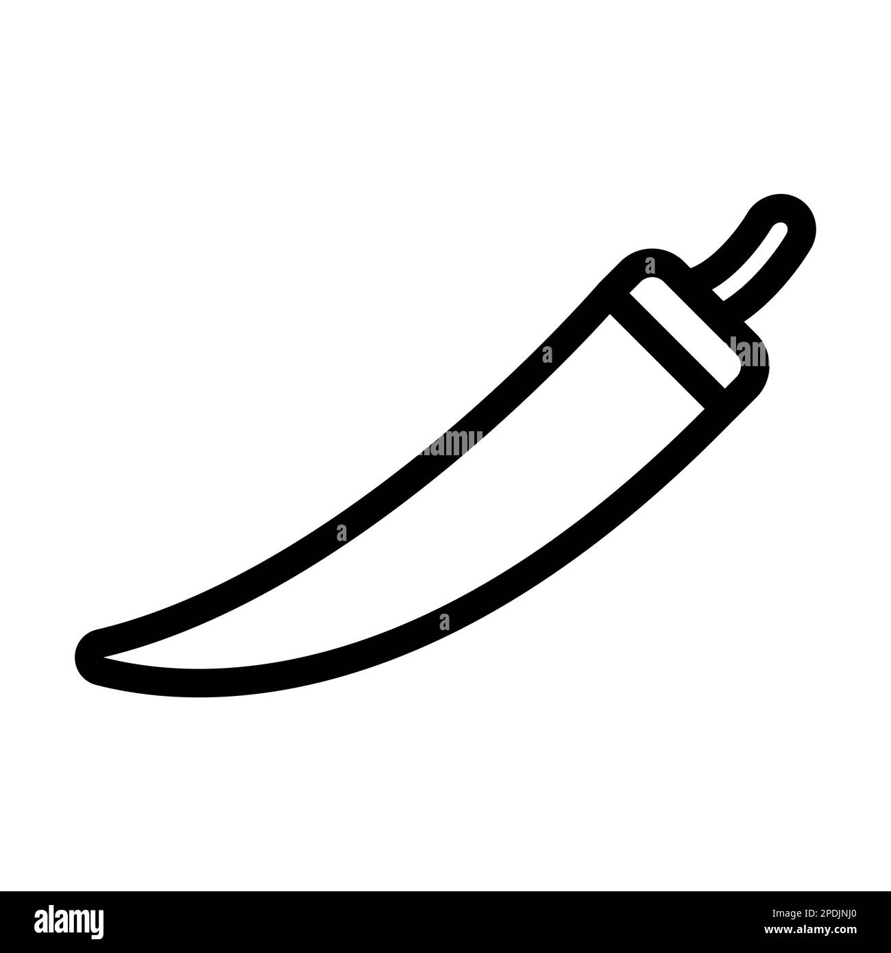 Okra Vector Thick Line Icon For Personal And Commercial Use Stock Photo ...