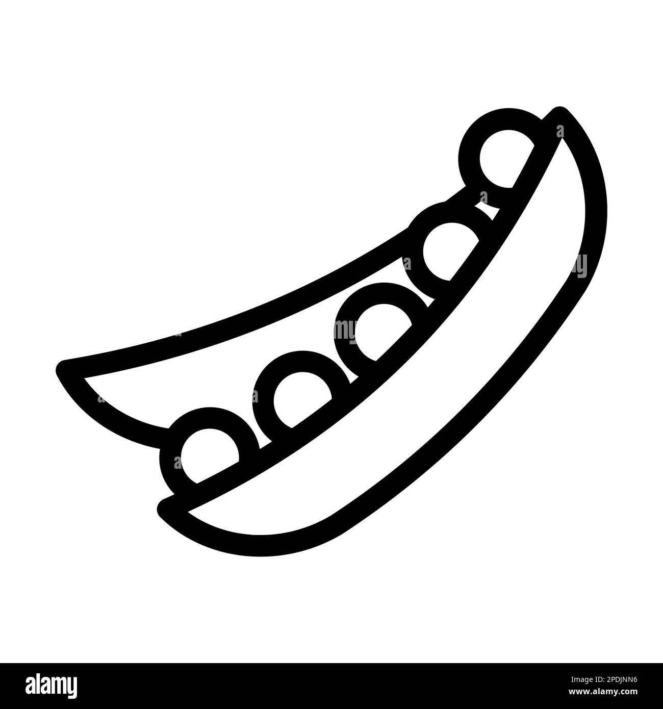 Pea Vector Thick Line Icon For Personal And Commercial Use Stock Photo ...
