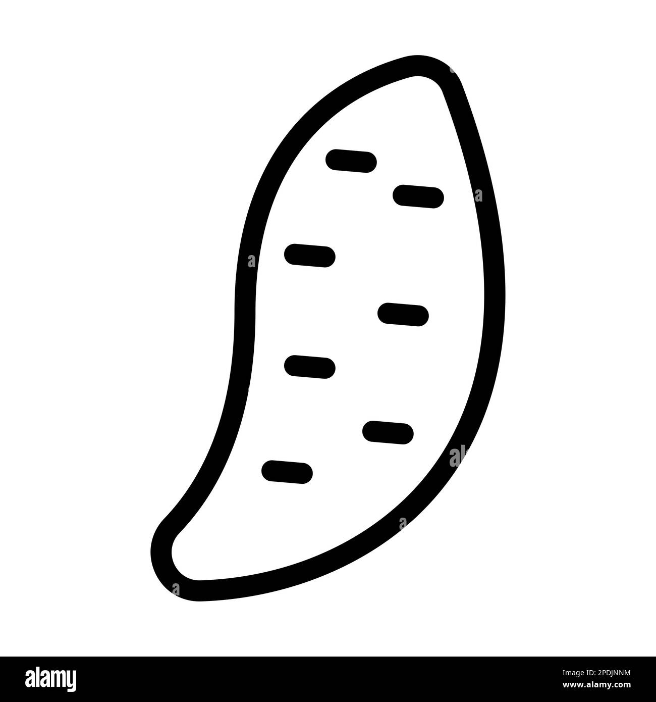 Yam Vector Thick Line Icon For Personal And Commercial Use Stock Photo ...