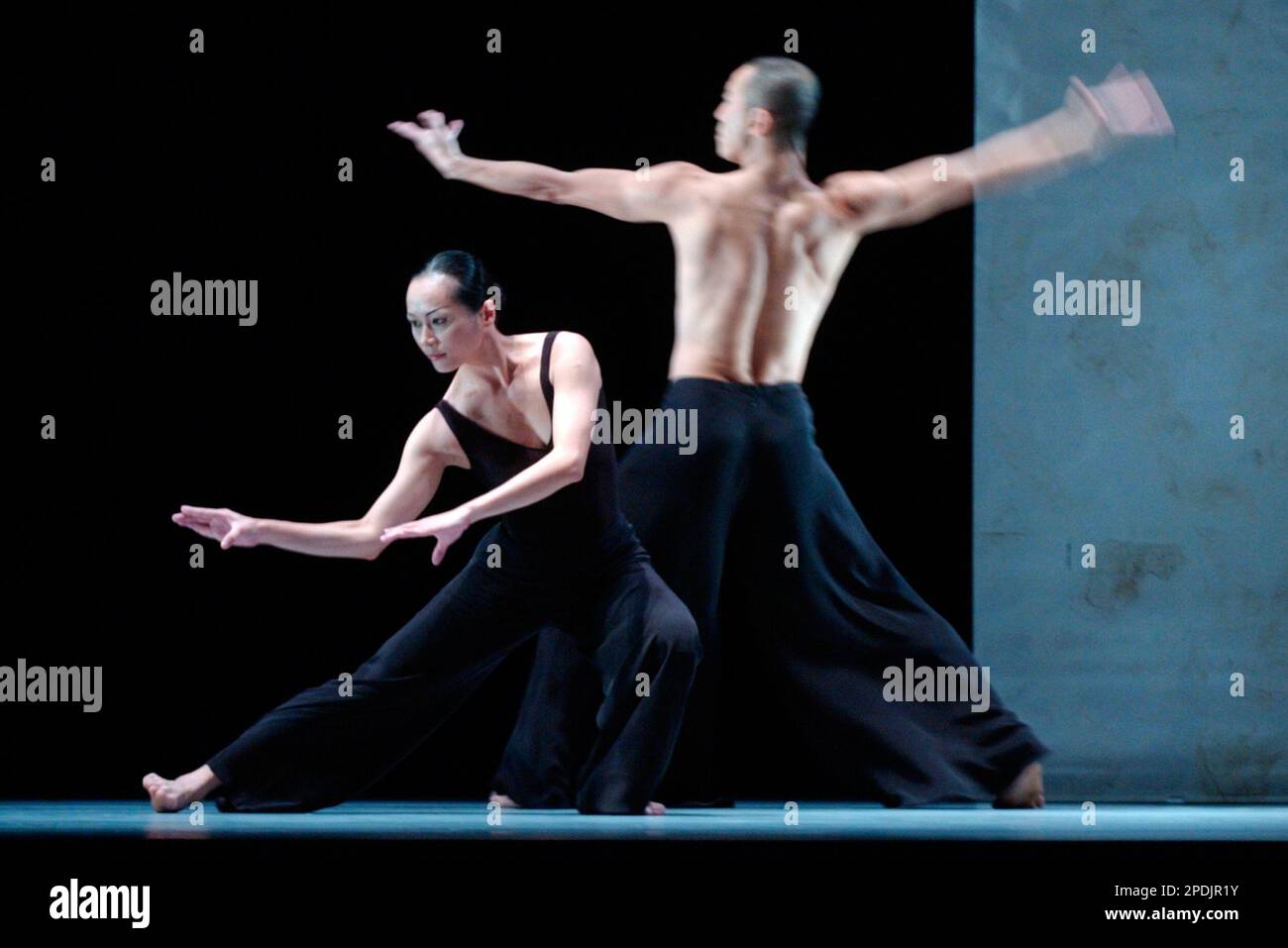 Dancers from Taiwan's Cloud Gate Theater perform "Cursive III" during a ...