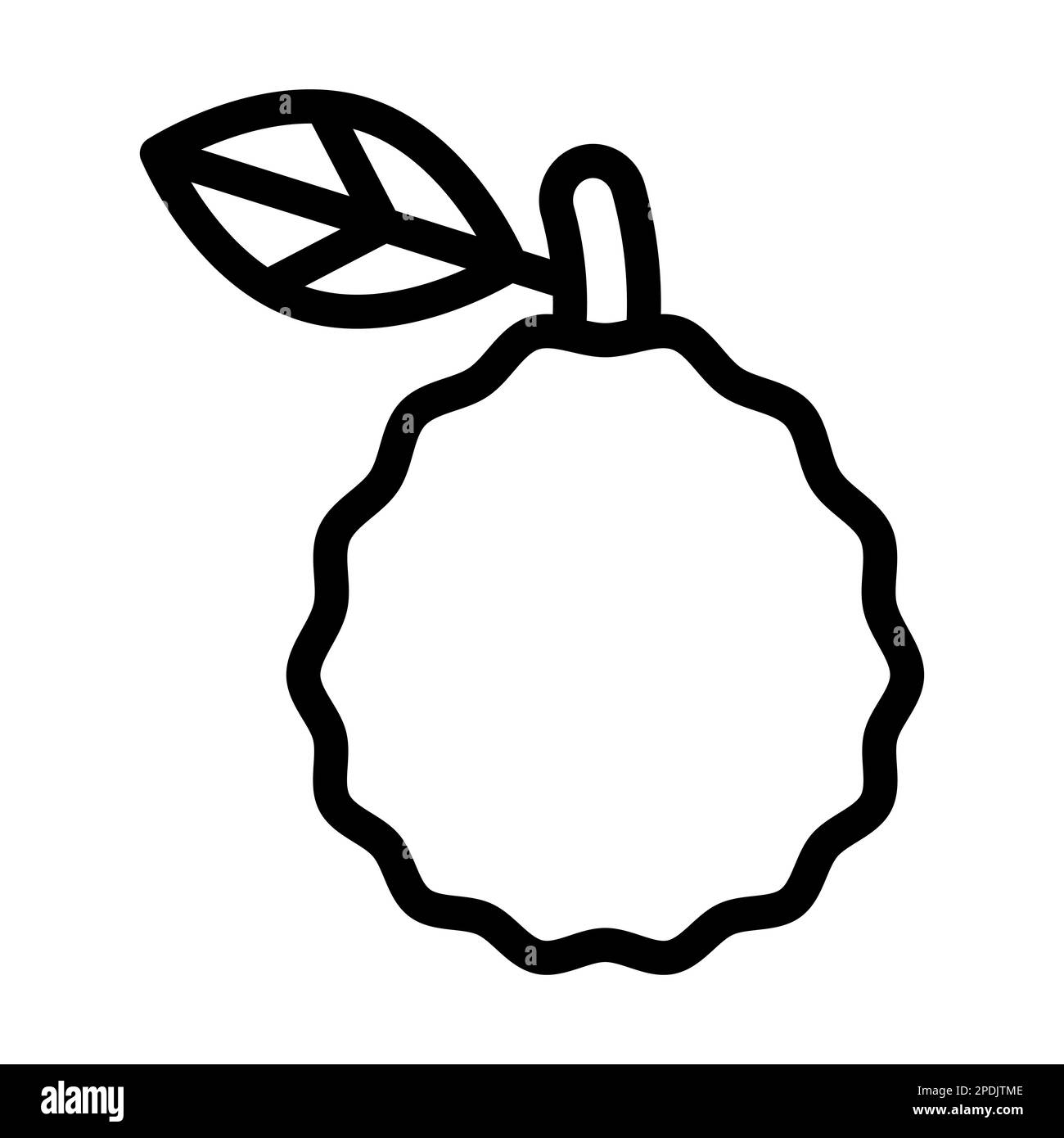 Ugli Fruit Vector Thick Line Icon For Personal And Commercial Use Stock ...