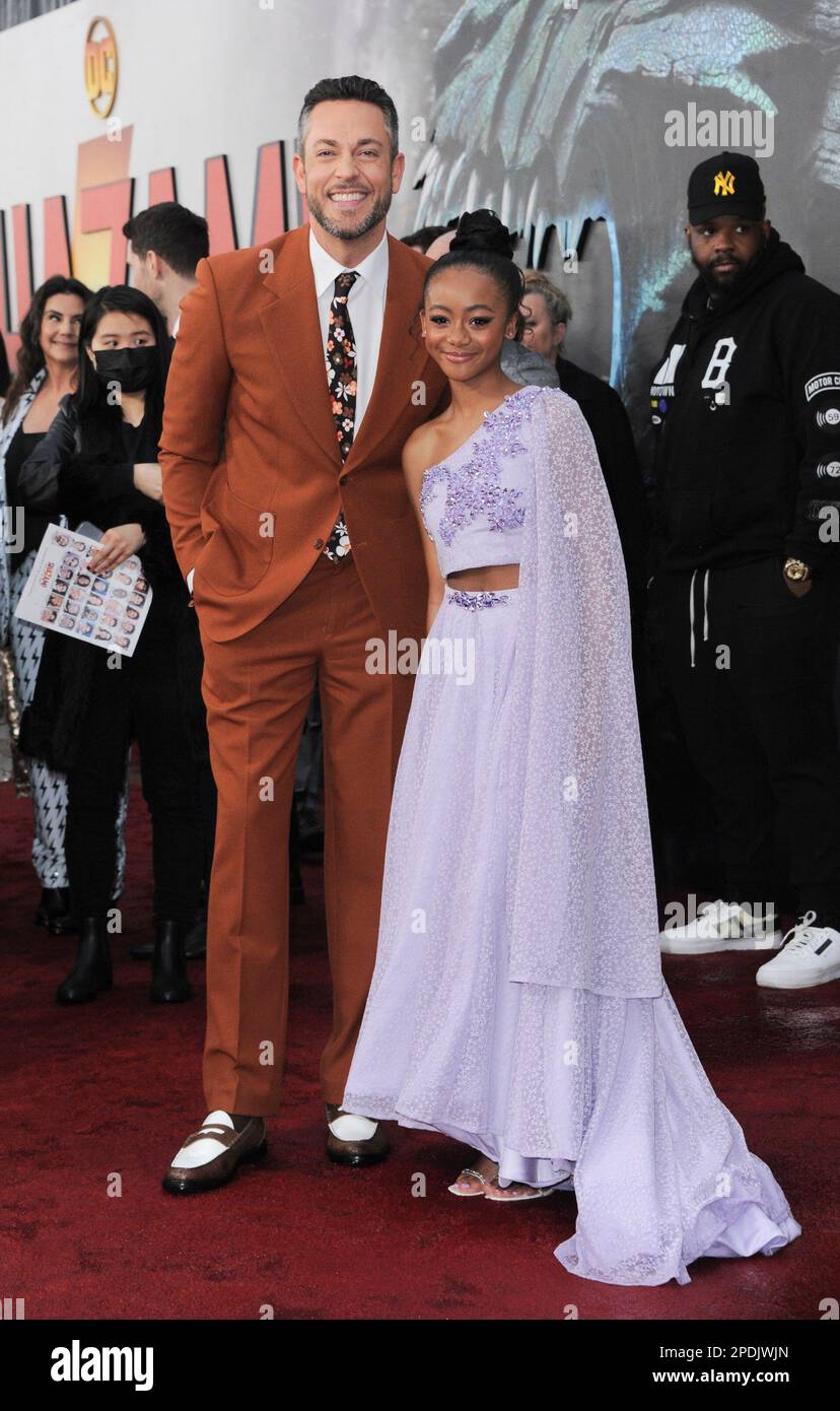 Los Angeles, CA. 14th Mar, 2023. Zachary Levi, Faithe Herman at ...