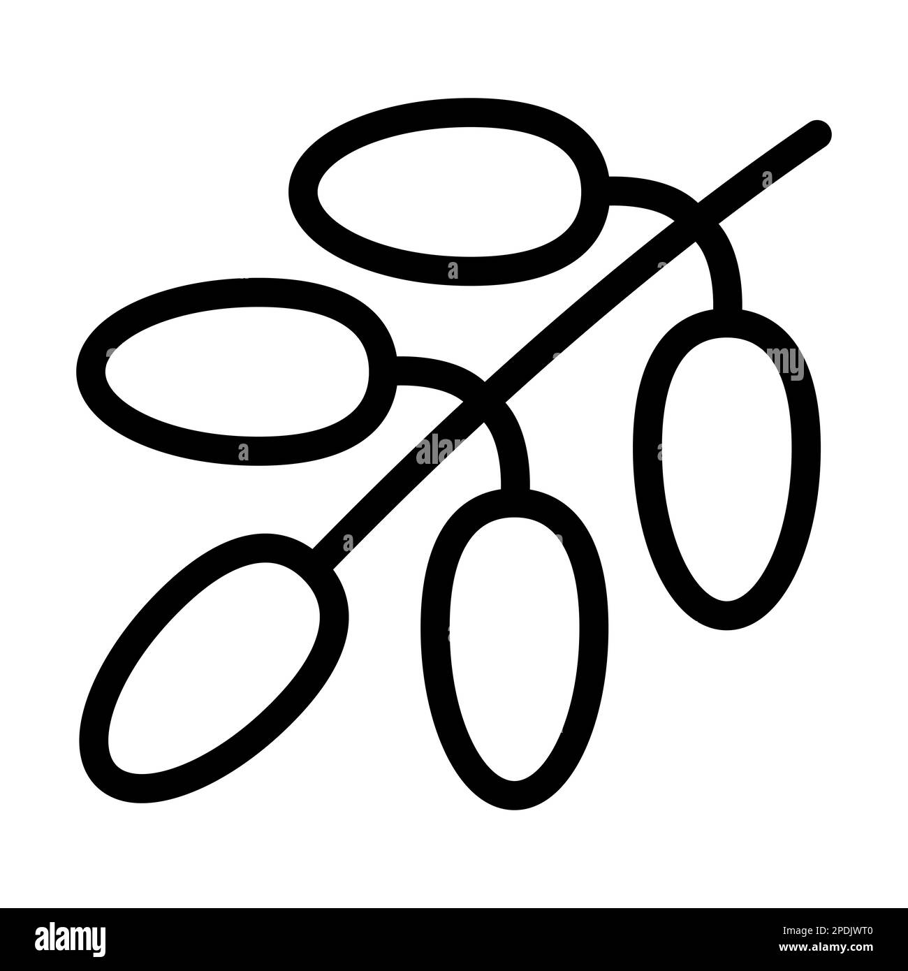 Dates Vector Thick Line Icon For Personal And Commercial Use Stock ...