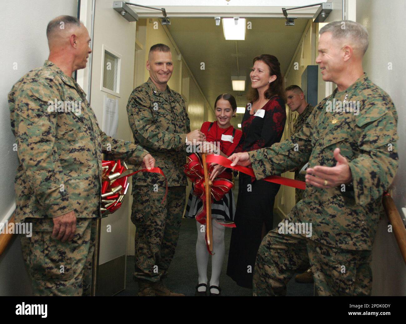 Camp Lejeune commander Maj. Gen. Robert C. Dickerson, left, and Lt. Gen ...