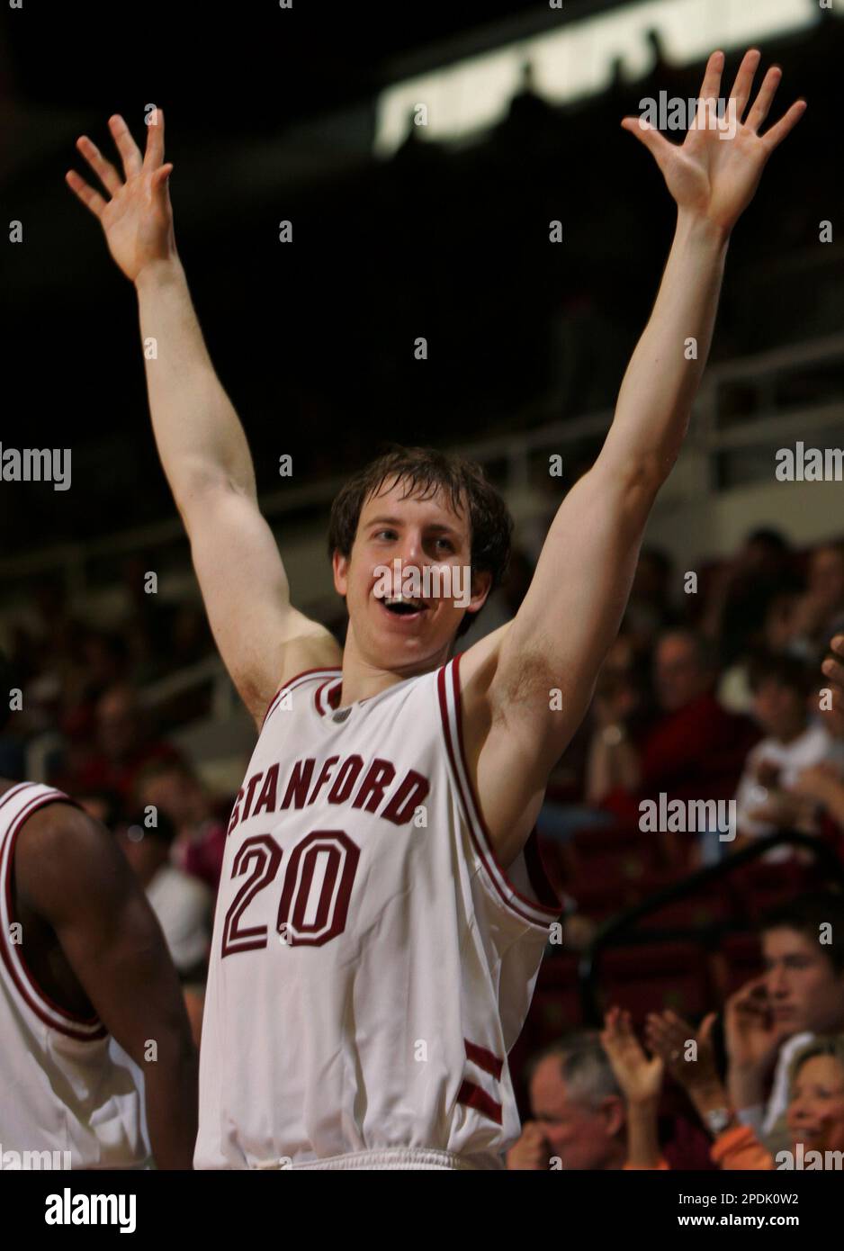 Stanford guard Dan Grunfeld celebrates after a Stanford score against ...