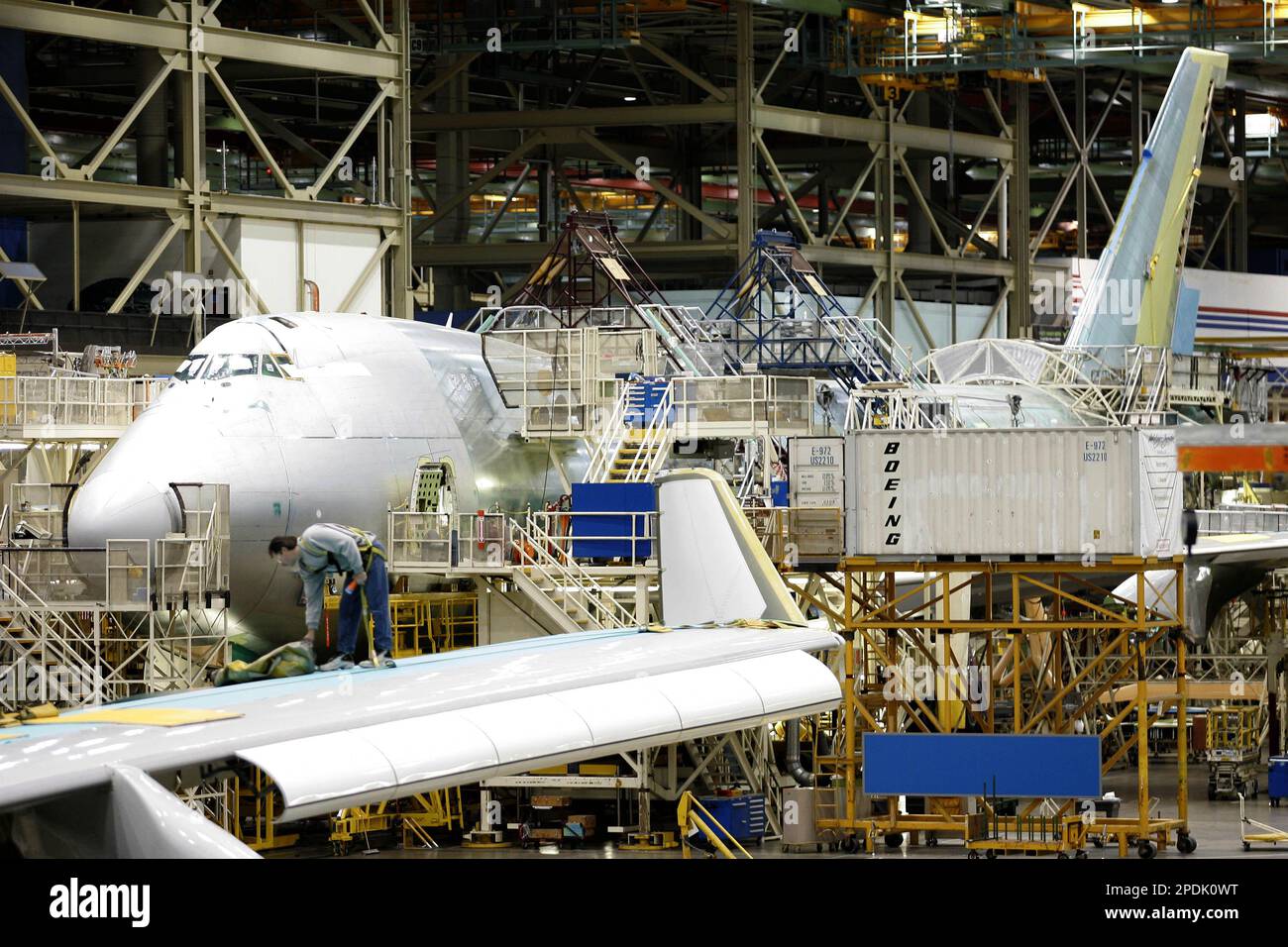 Ted Pinkman, an inspector on the 747 assembly line at Boeing's Everett ...
