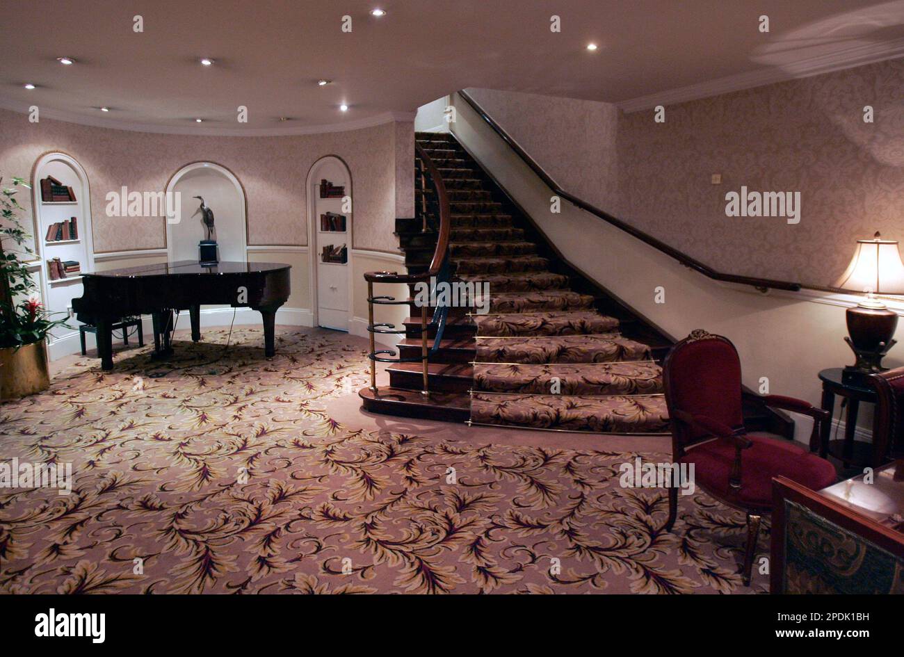 Seen here is the grand staircase and lobby of the Great Southern Hotel ...