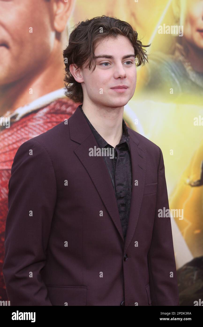 Los Angeles, USA. 15th Mar, 2023. Carson MacCormac at "Shazam! Fury of ...