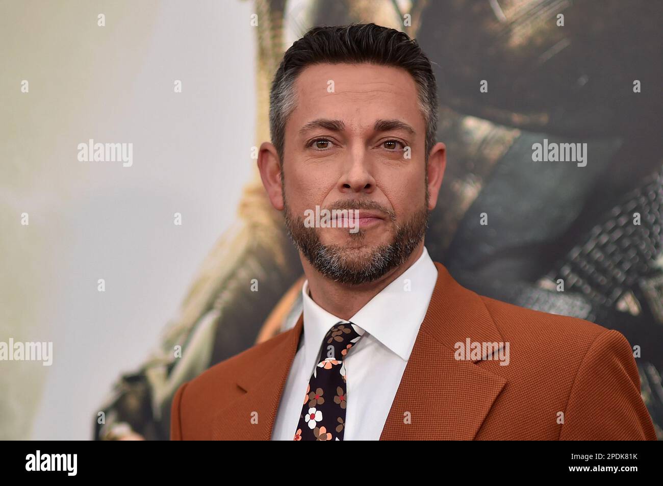 Zachary Levi arrives at the world premiere of "Shazam! Fury of the Gods ...