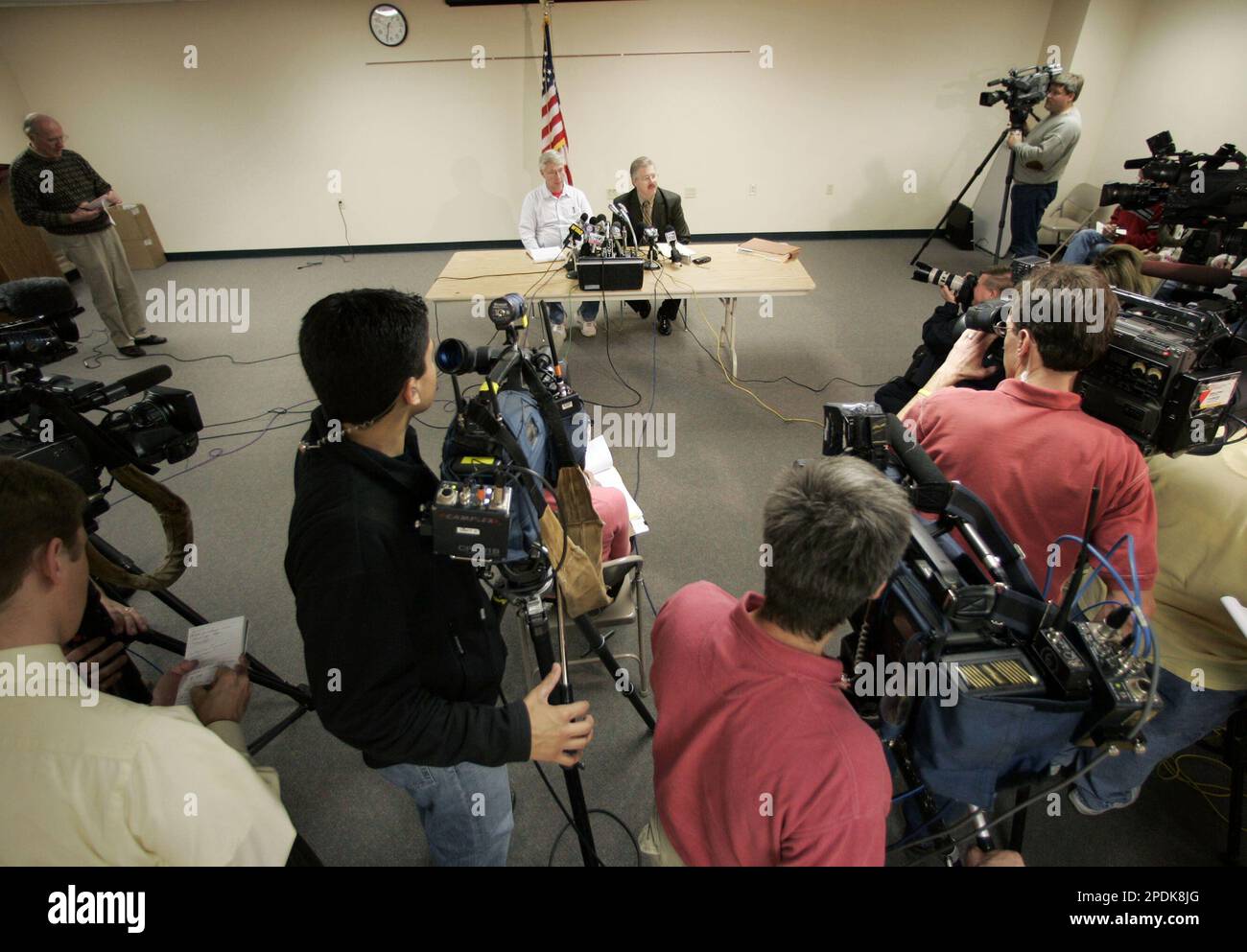 Calumet County Sheriff Jerry Pagel, left, and Calumet County District ...