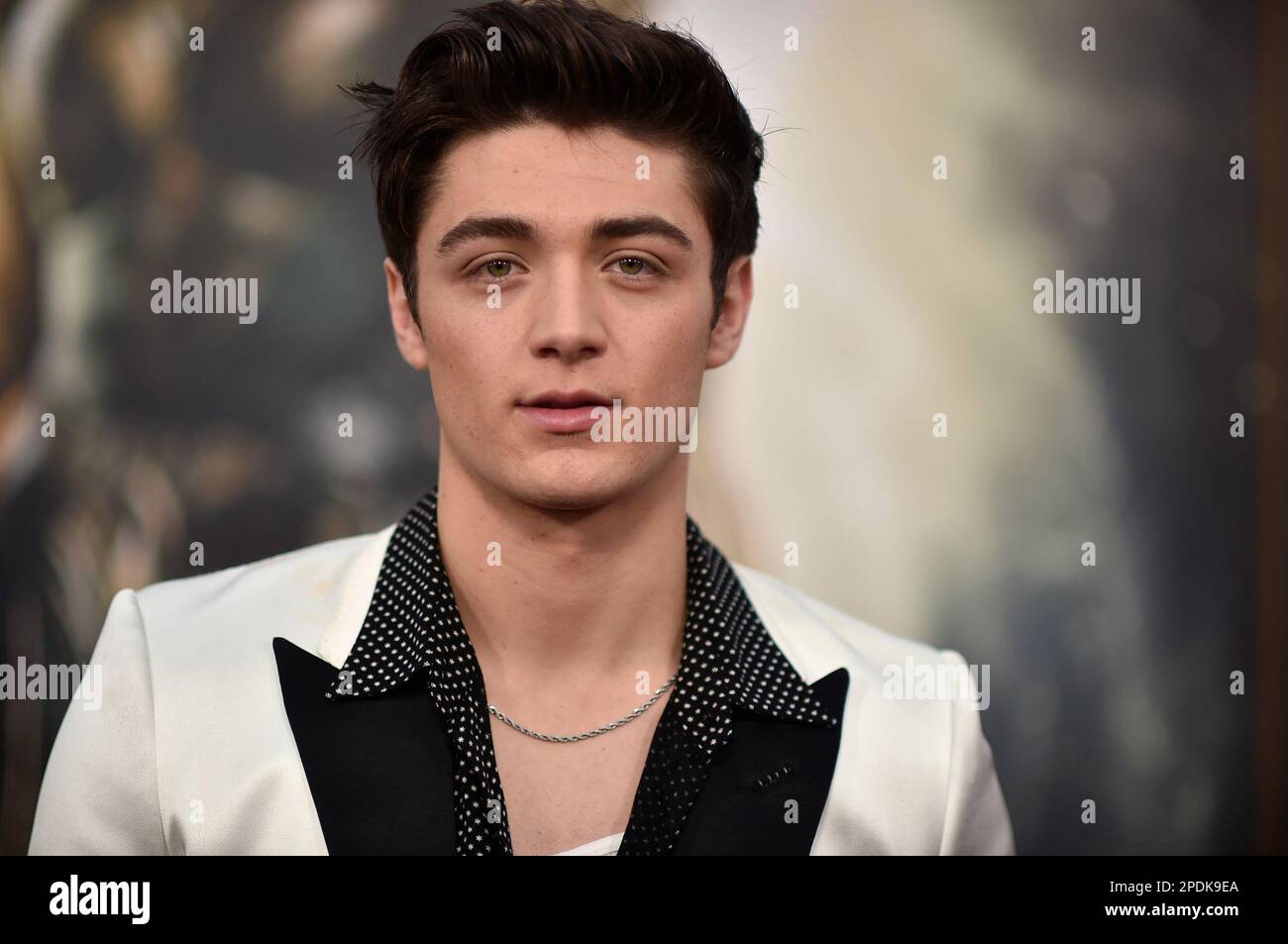 Asher Angel arrives at the world premiere of "Shazam! Fury of the Gods ...
