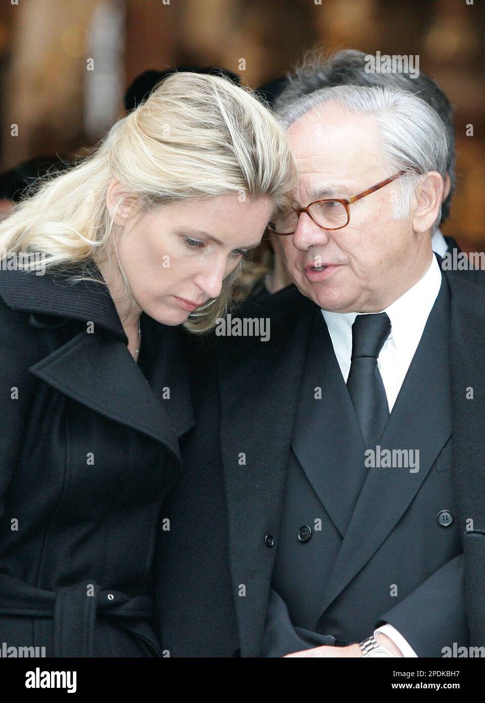 Maria Furtwaengler mit ihrem Mann Hubert Burda verlassen nach dem ...