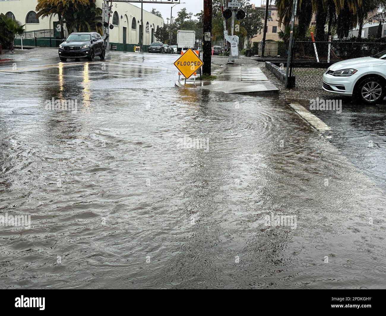 Santa Barbara, California, USA. 14th Mar, 2023. Flooded Streets in ...
