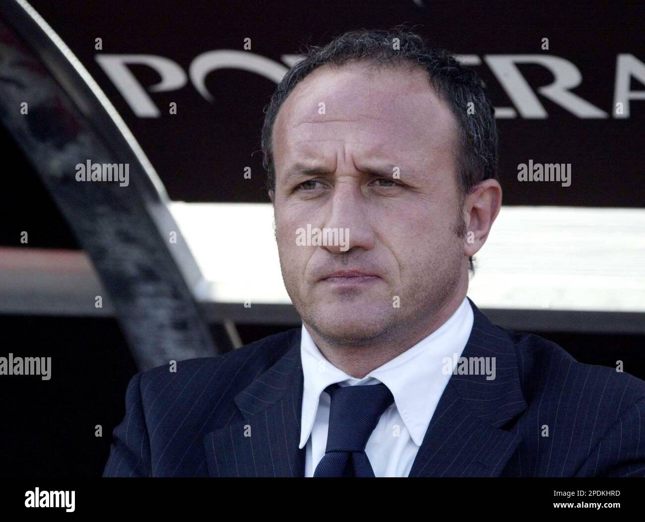 Treviso's coach Ezio Rossi looks at the Italian major league soccer ...