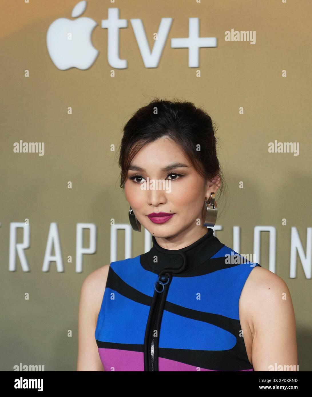 Los Angeles, USA. 14th Mar, 2023. Gemma Chan arrives at the Apple ...