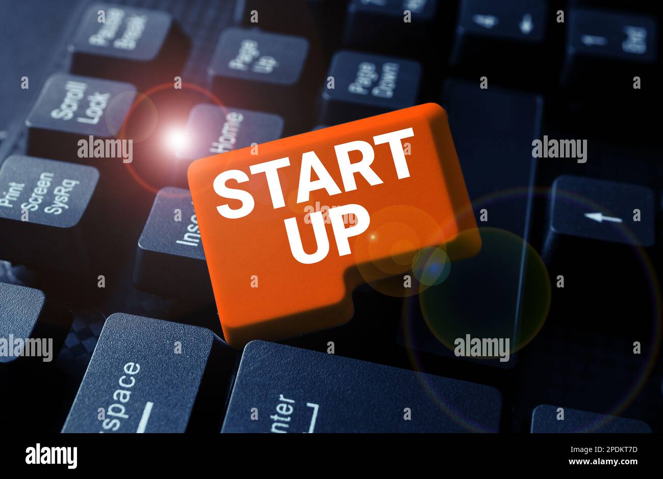 Text caption presenting Start Up. Business idea in the early process of ...