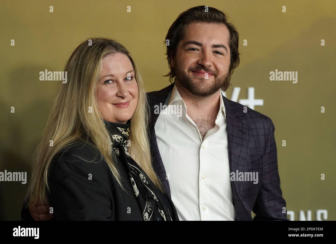 Marcy Gandolfini, left, and Michael Gandolfini arrive at the Los ...