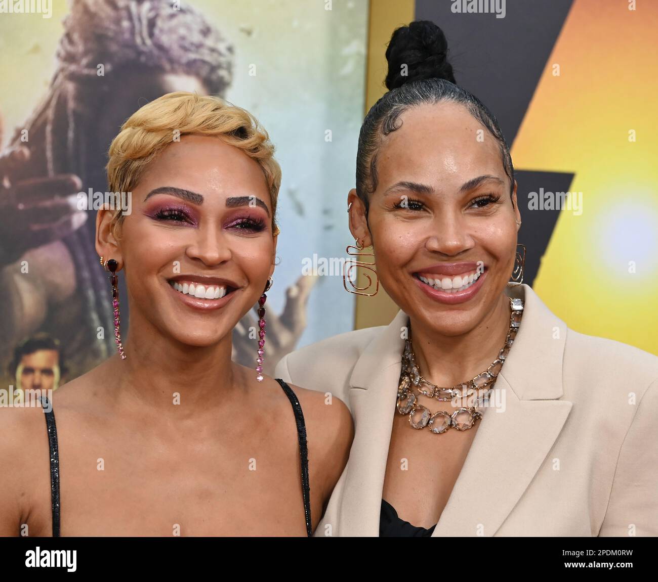 Westwood, CA. 14/03/2023, Meagan Good and La'Myia Good arriving at the ...