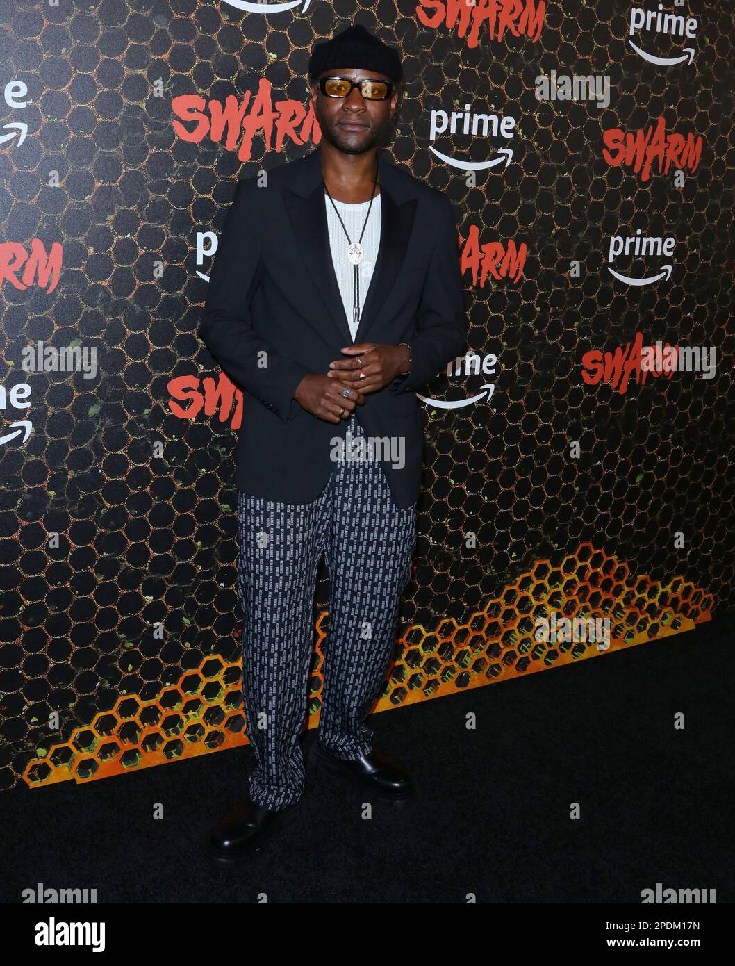 Los Angeles, USA. 14th Mar, 2023. Michael Oloyede arrives at SWARM Los ...