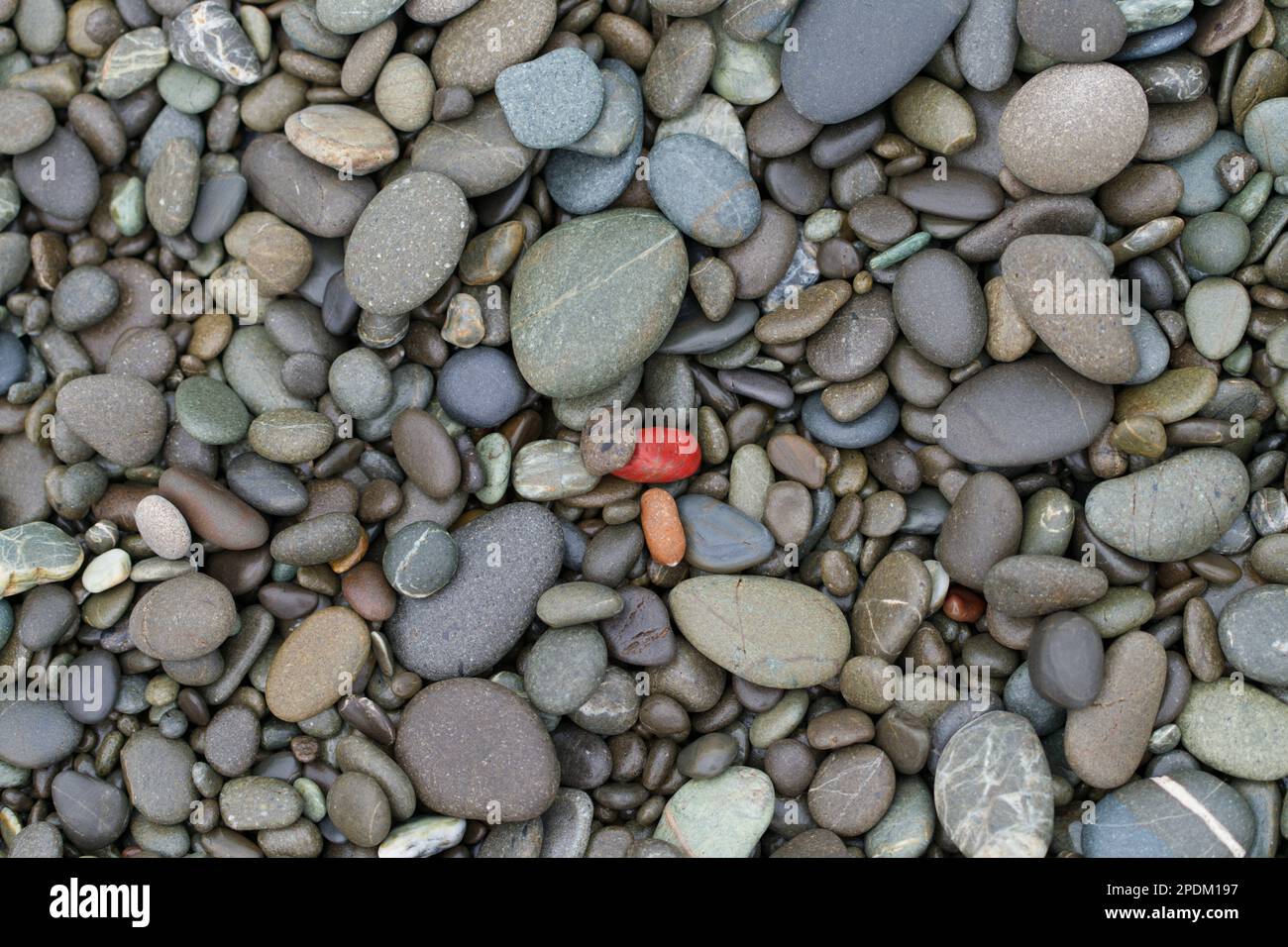 Coloured rocks background detail with smooth stones on a beach area New ...
