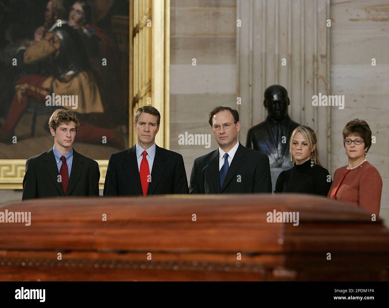 Senate Majority Leader Bill Frist, R-Tenn., second from left, is ...