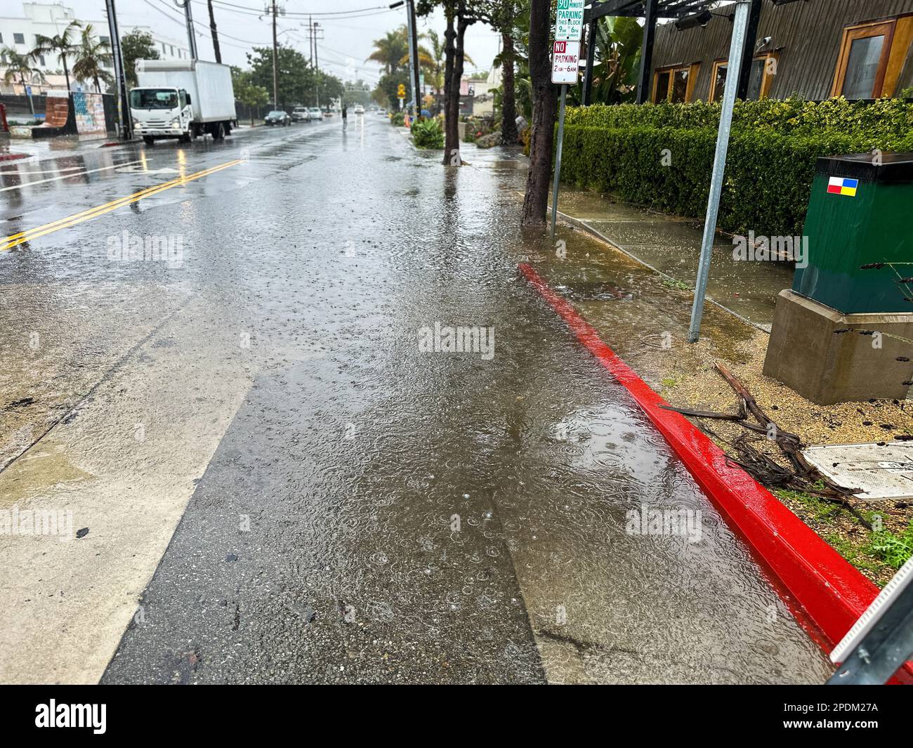 Santa Barbara, California, USA. 14th Mar, 2023. Flooded Streets in ...