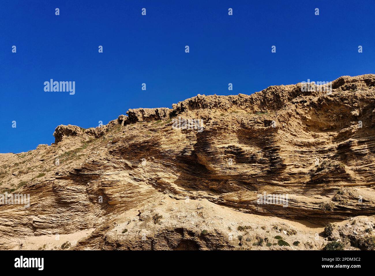 Texture of relief rock. Beautiful natural formation on shores of the ...