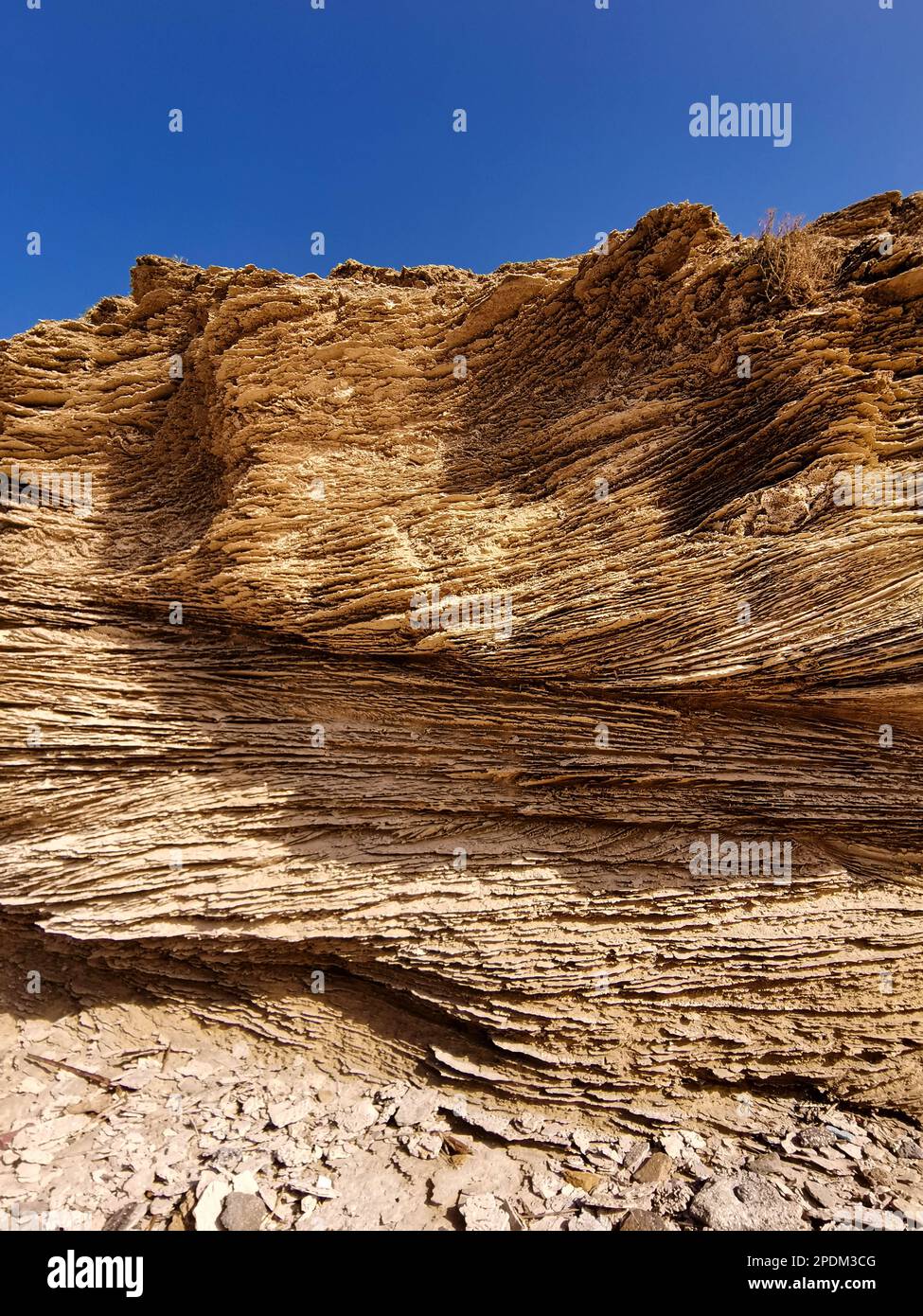 Texture of relief rock. Beautiful natural formation on shores of the ...