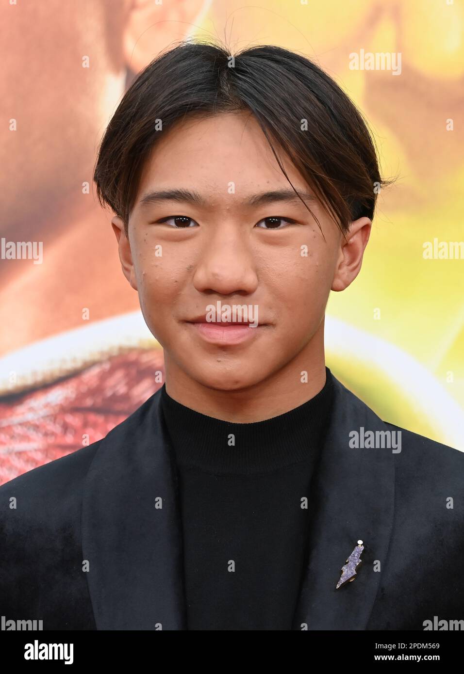 Westwood, CA. 14/03/2023, Ian Chen arriving at the Los Angeles premiere of Warner Bros.’ “Shazam ...