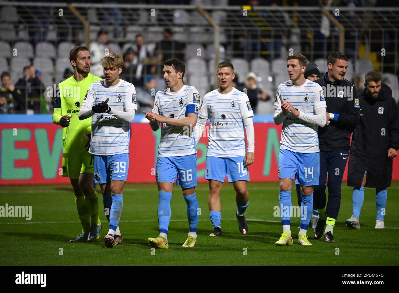 Munich GRUENWALDER STADION. 14th Mar, 2023. From left: Marco Hiller ...