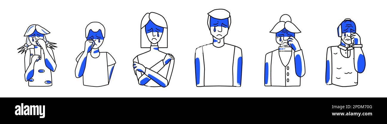 Mourning boy Stock Vector Images - Alamy