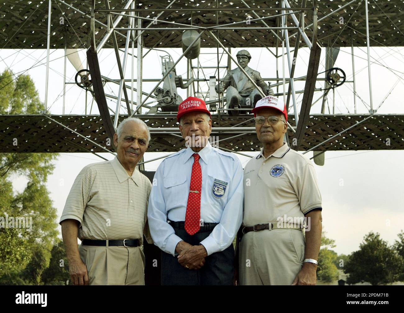 Tuskegee Airmen Lt. Col. Herbert Carter , left, Lee Archer, middle, and ...