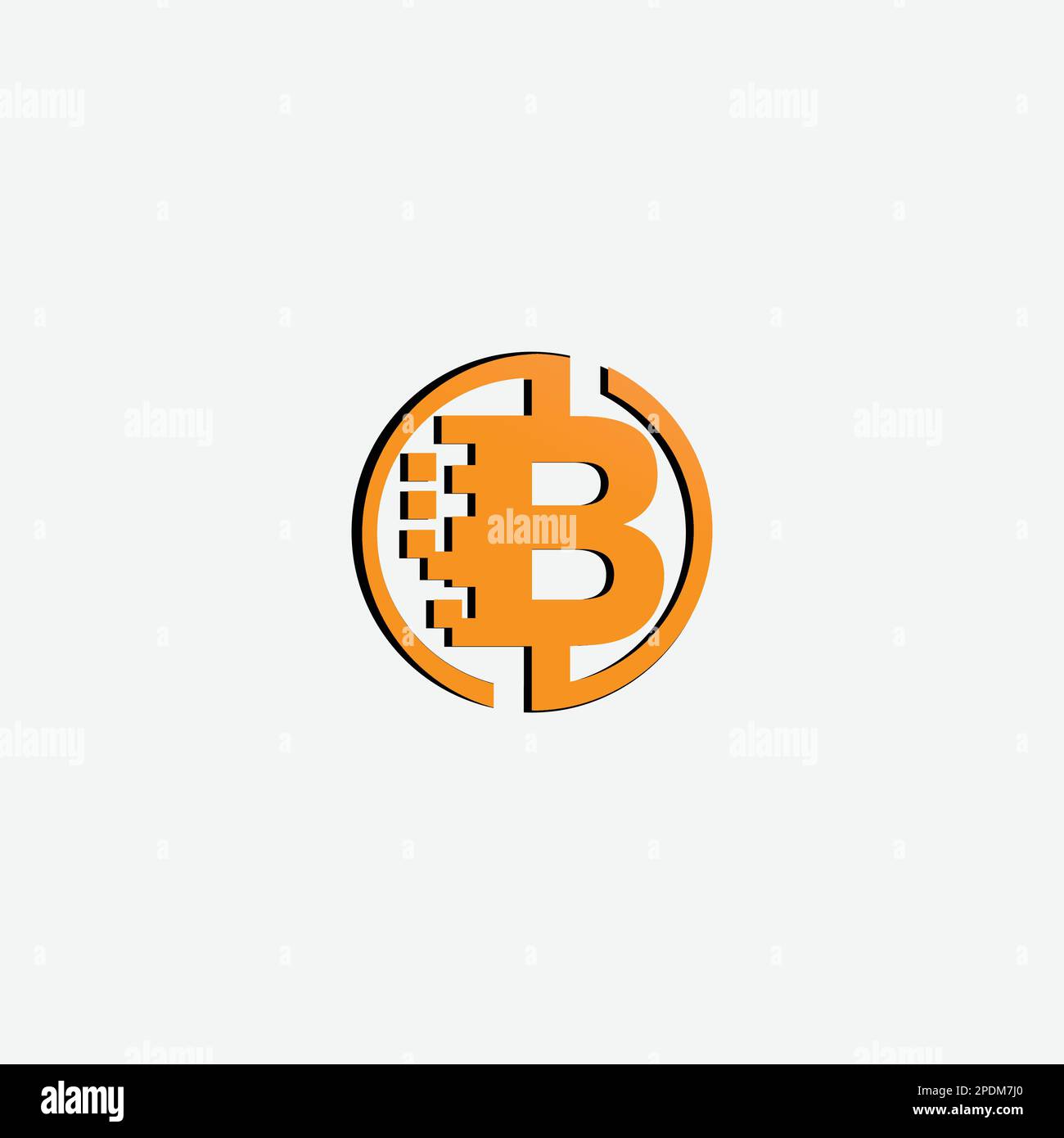 Bitcoin logo icon sign payment symbol. Cryptocurrency logo. Simple ...