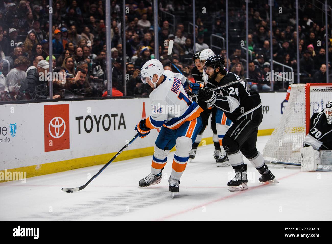Los Angeles, California, USA. 14th Mar, 2023. BO HORVAT of the NHL's ...