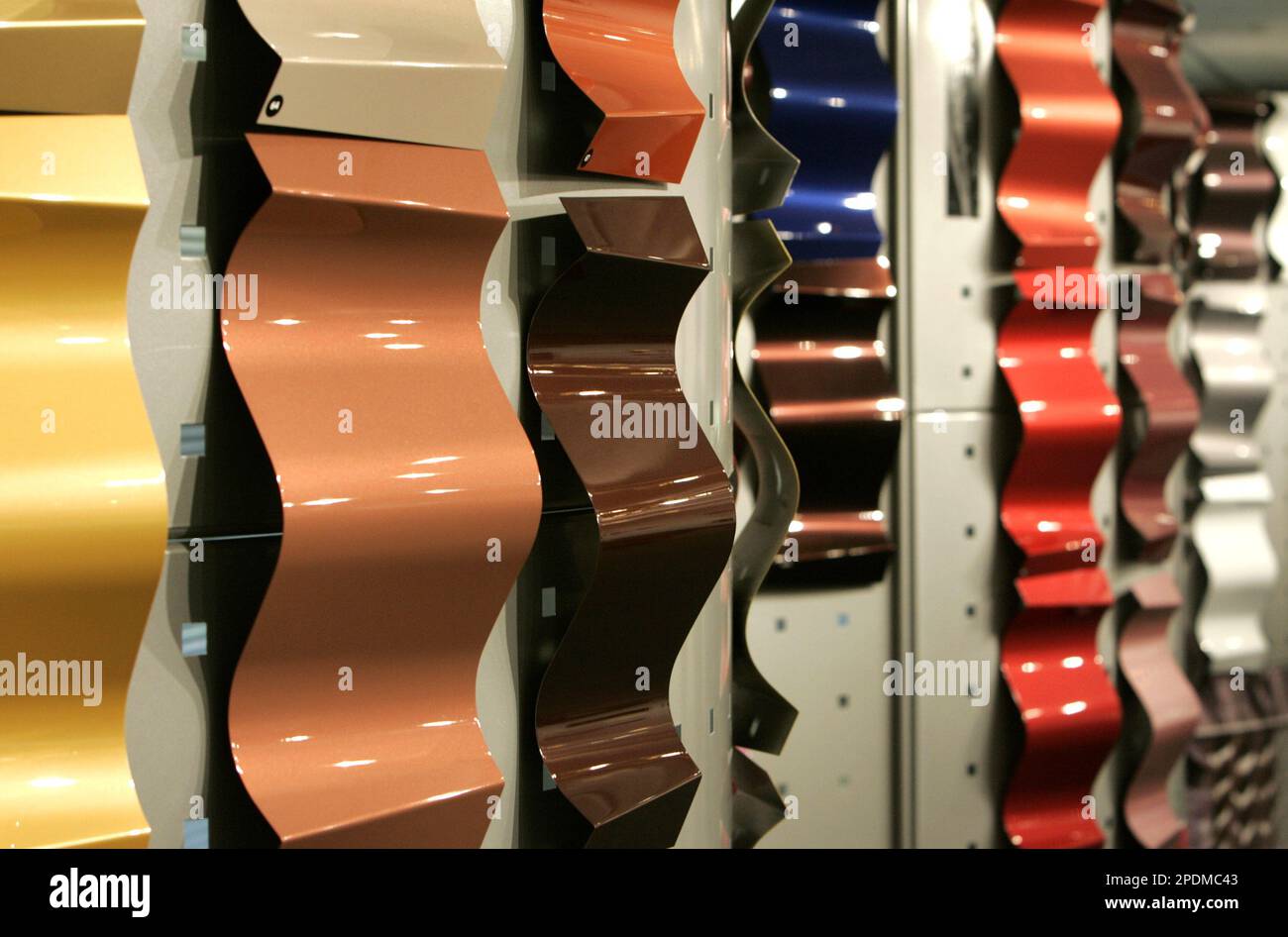 Automotive color swatches are shown at PPG Industries Inc. Troy, Mich ...