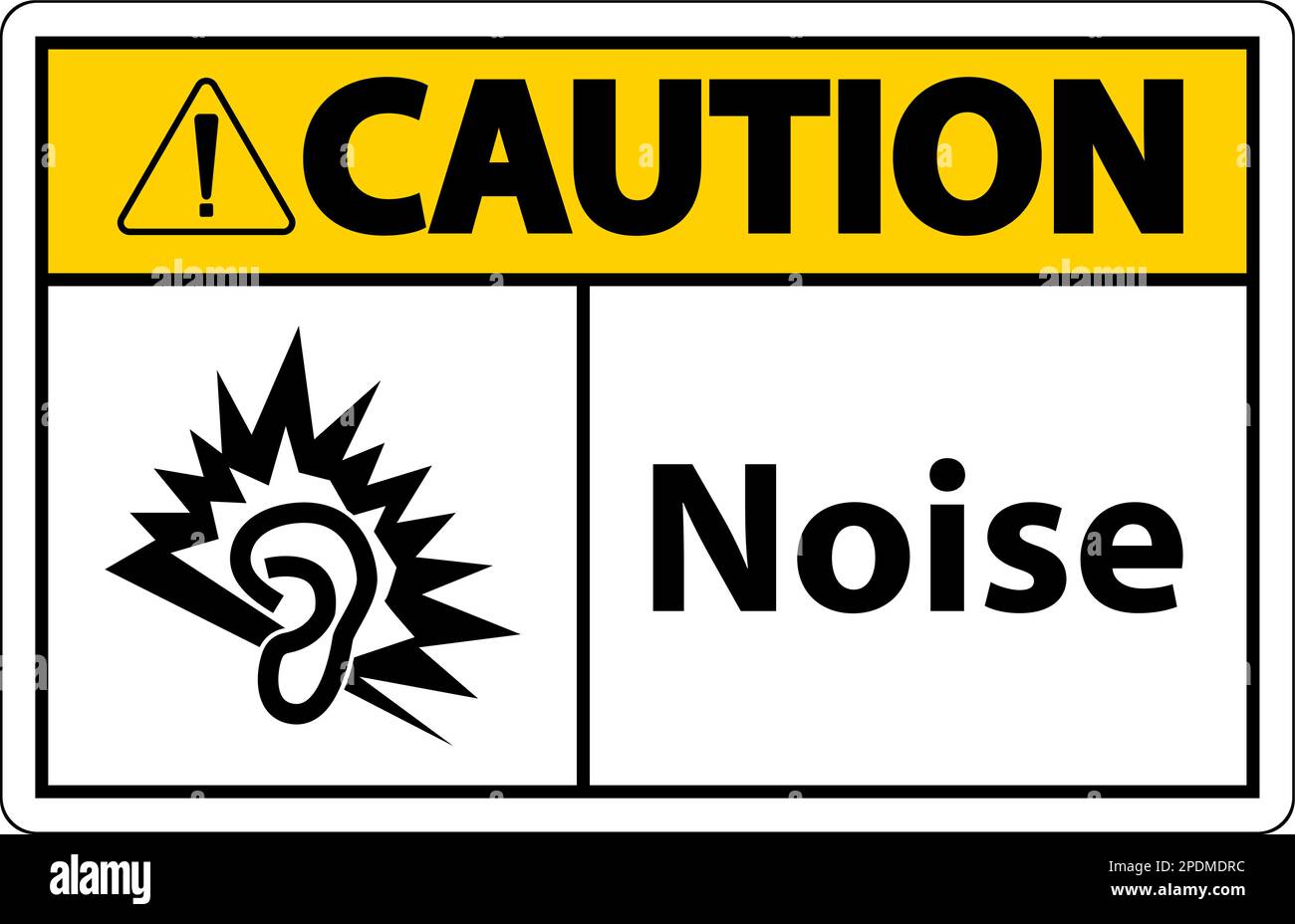 Caution Noise Symbol Sign On White Background Stock Vector Image & Art ...
