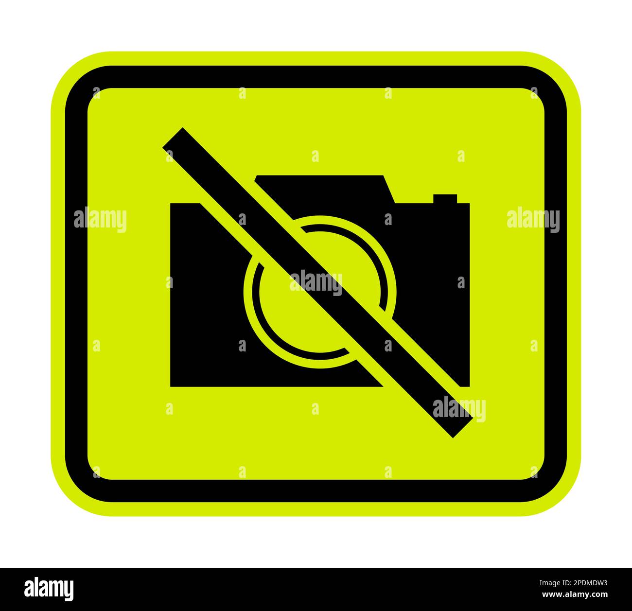 Camera Prohibited Sign On White Background Stock Vector Image & Art - Alamy