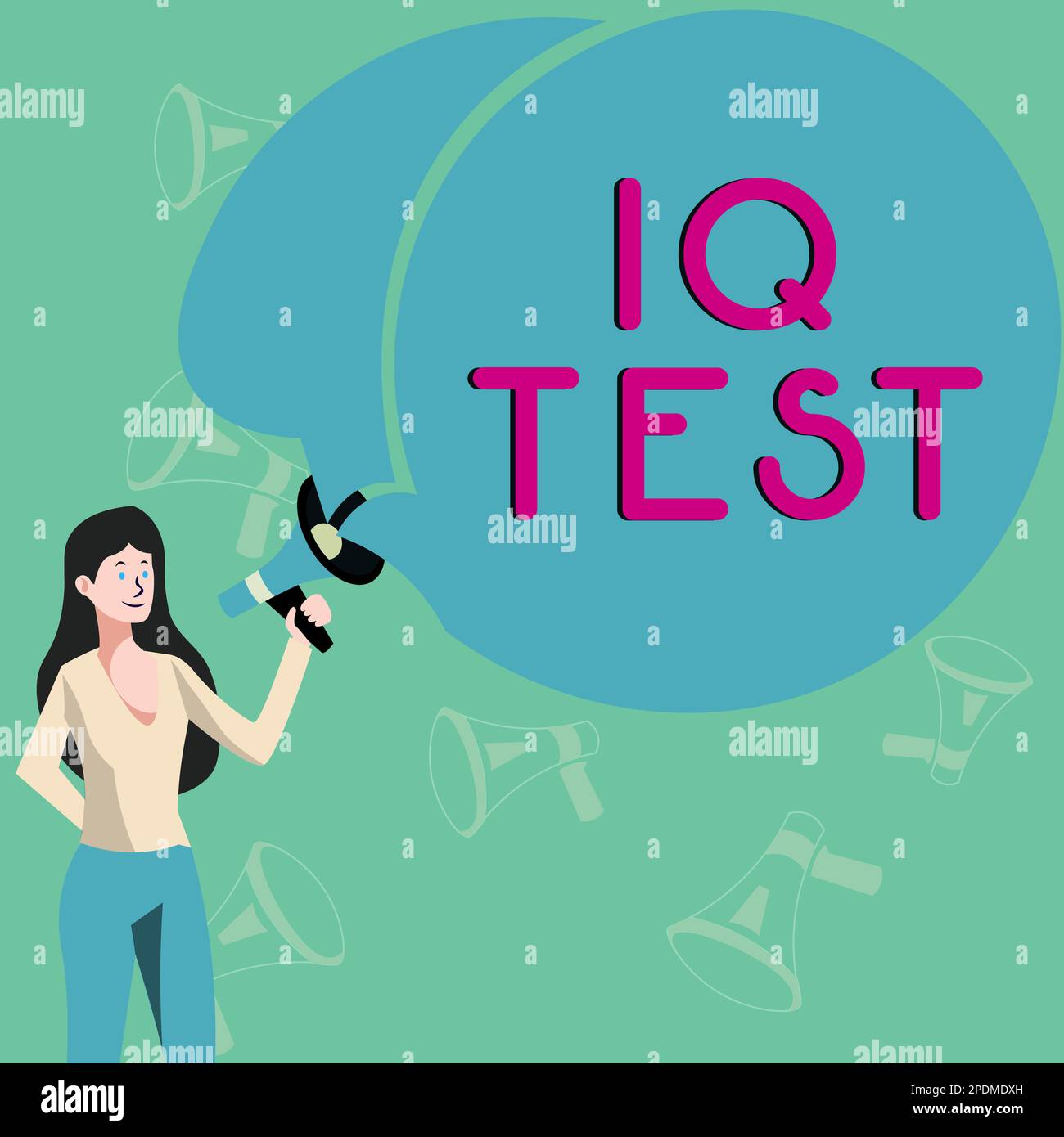 Writing displaying text Iq Test. Concept meaning attempt to measure ...