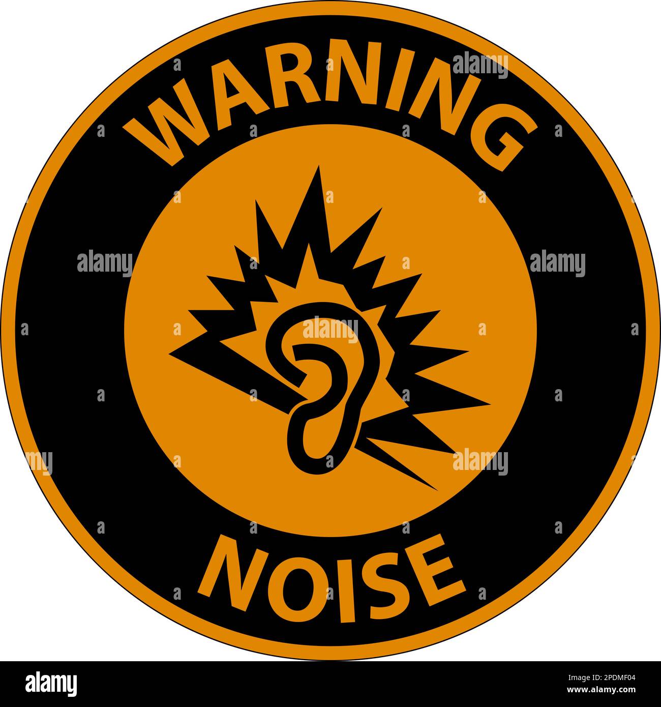Warning Noise Symbol Sign On White Background Stock Vector Image & Art ...