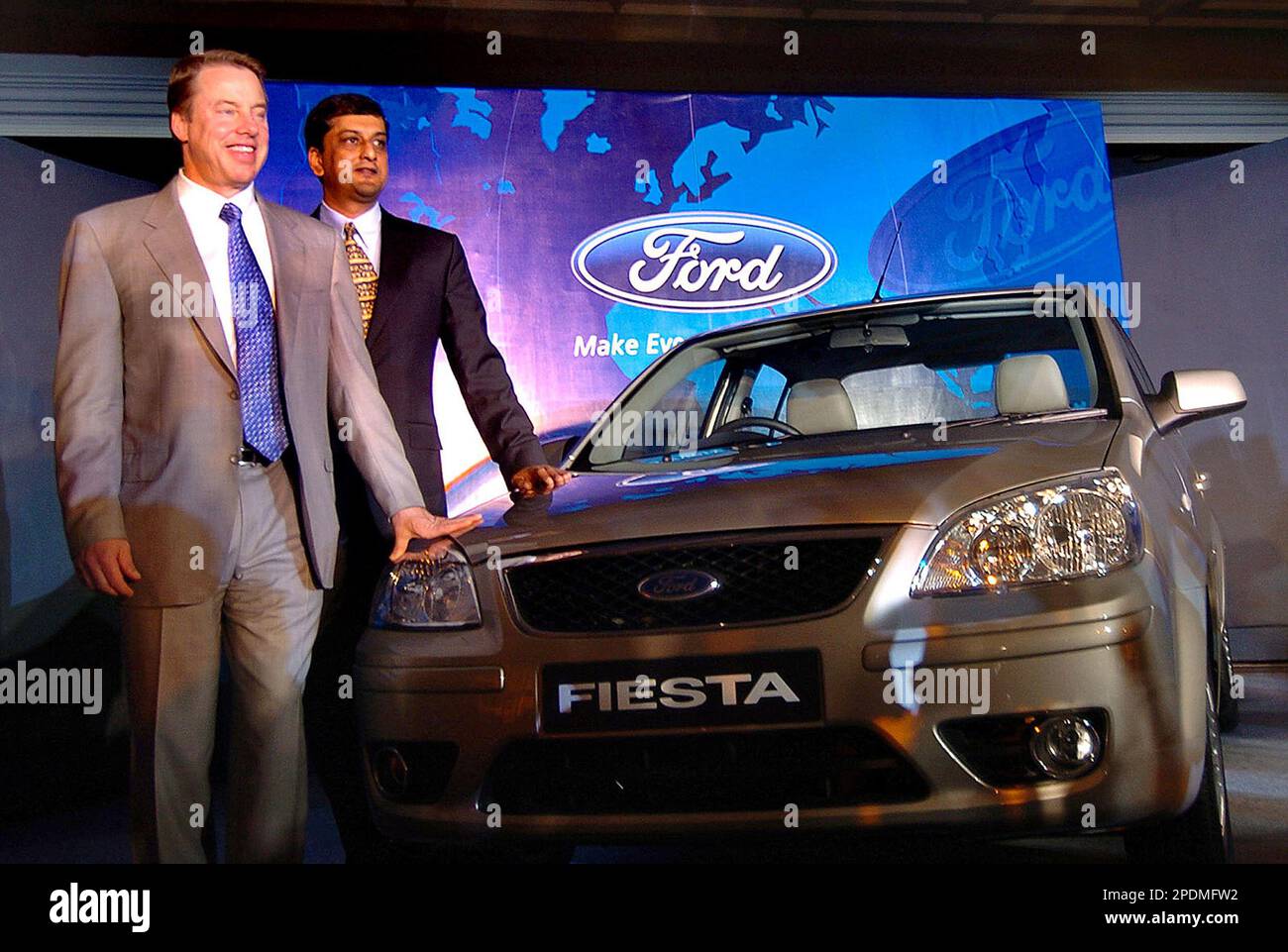 Ford Motor company Chairman and CEO William Clay Ford Jr., left, and ...