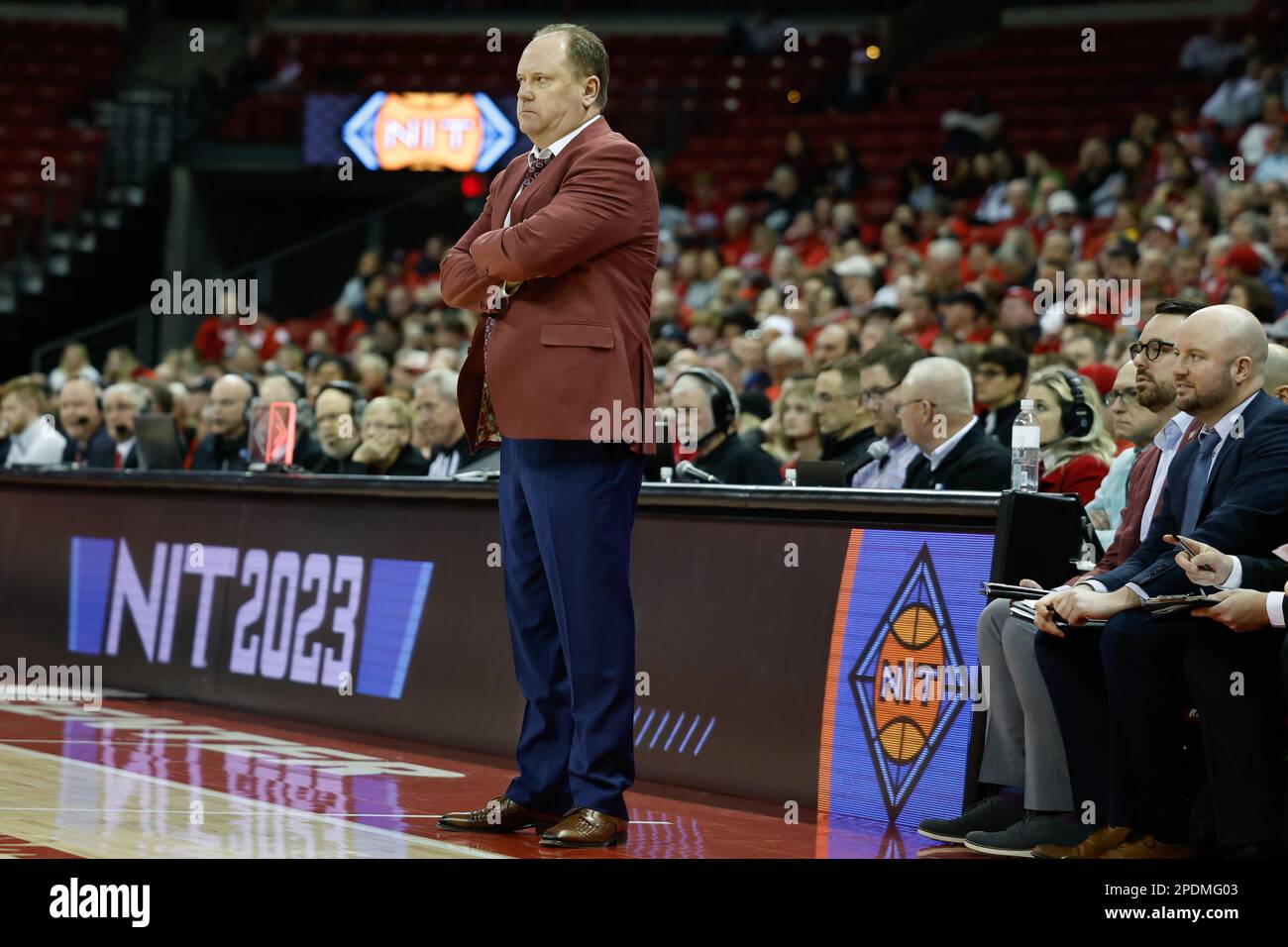 Madison, WI, USA. 14th Mar, 2023. Wisconsin Badgers head coach Greg ...