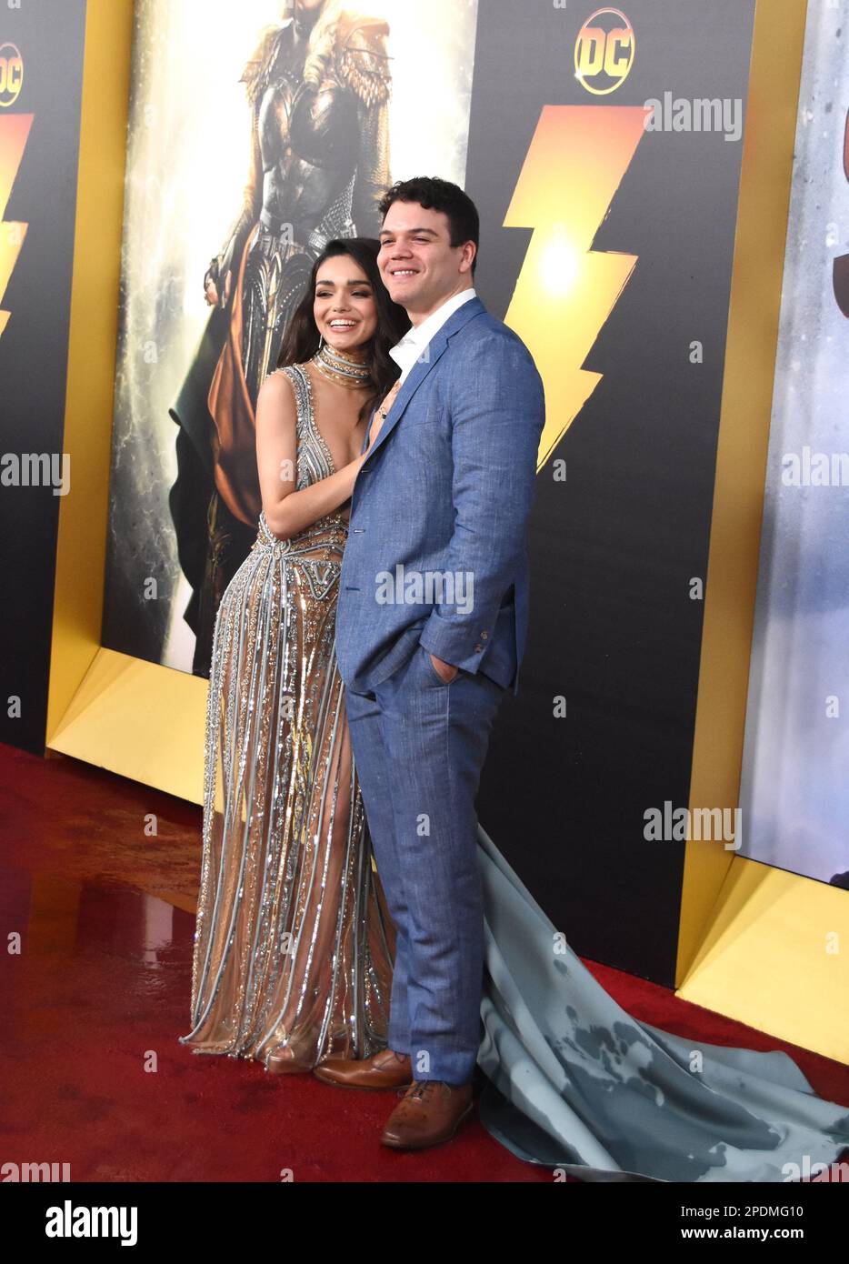 Los Angeles, California, USA 14th March 2023 Actress Rachel Zegler and Josh Andres Rivera attend ...