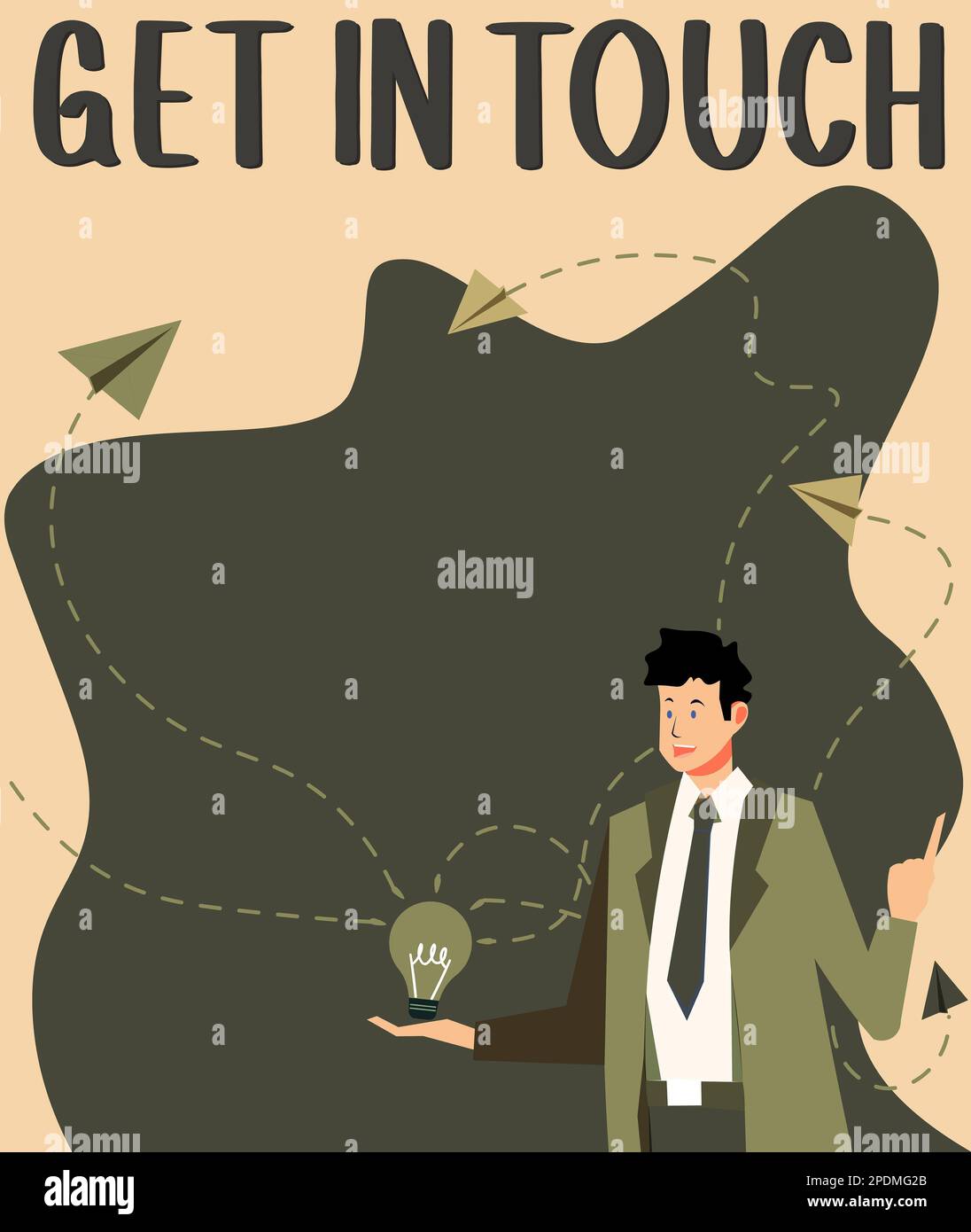 Sign displaying Get In Touch. Business concept Stay in contact Constant ...