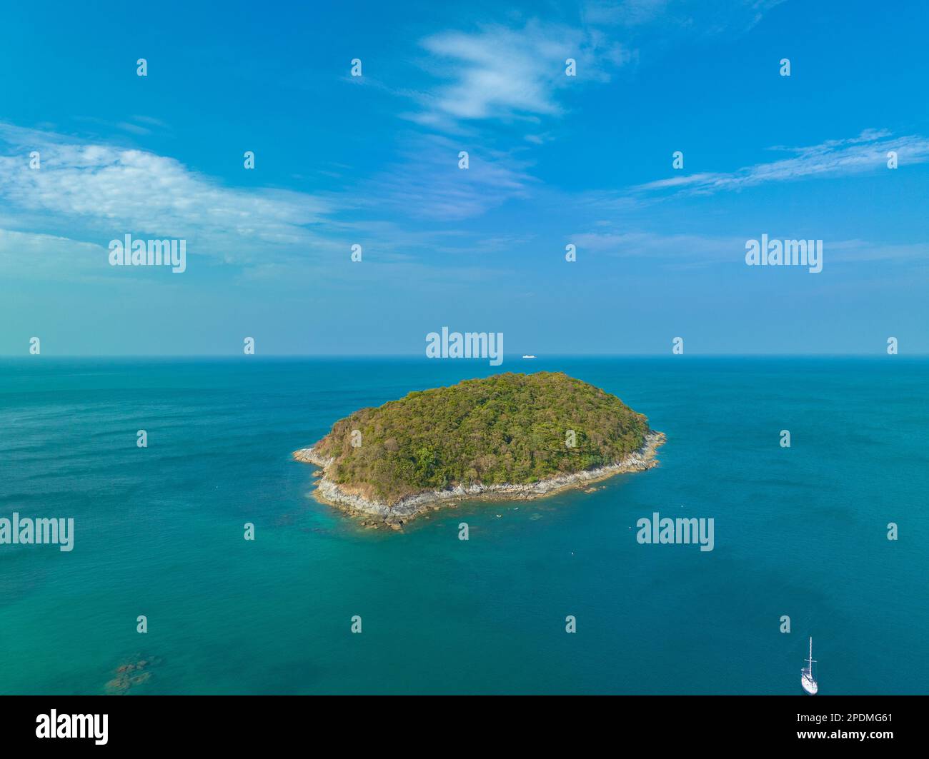 aerial view landscape Amazing place of tourist attractions turquoise ...